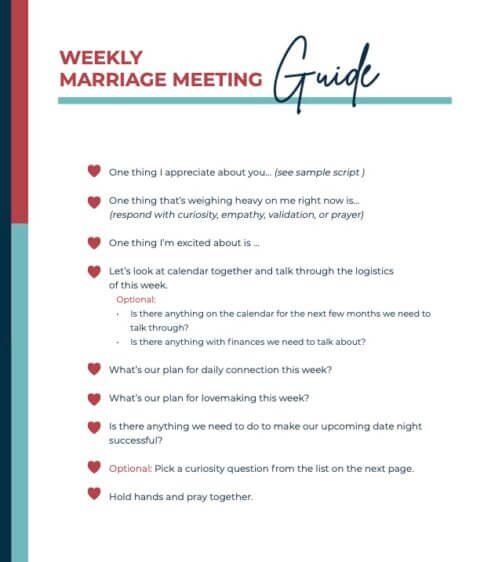 How to Have a Weekly Marriage Meeting | #MarriageMonday - Mark and Jill ...